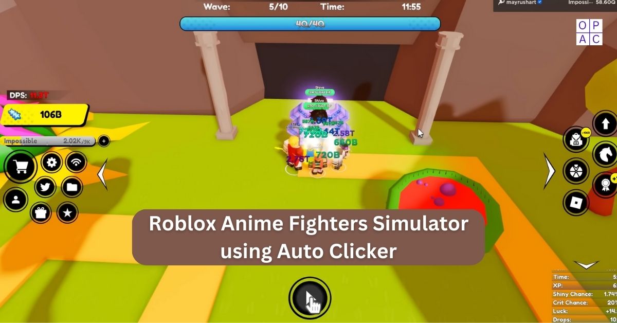 Roblox Anime Fighters Simulator With an Auto Clicker